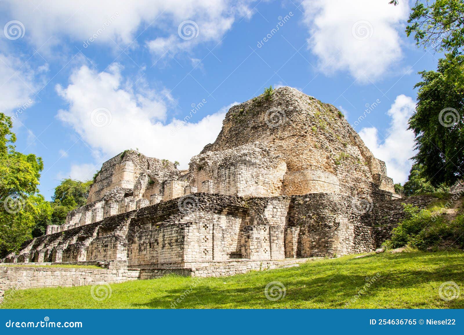 Mayan Ruin Becan Mexico Yucatan Stock Image - Image of civilization ...