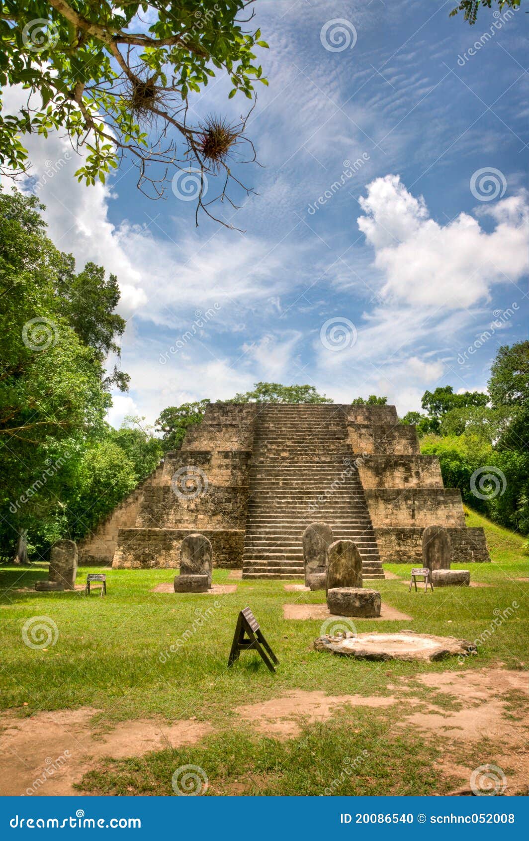 Mayan Ruins in Belize stock photo. Image of america, culture - 20086540