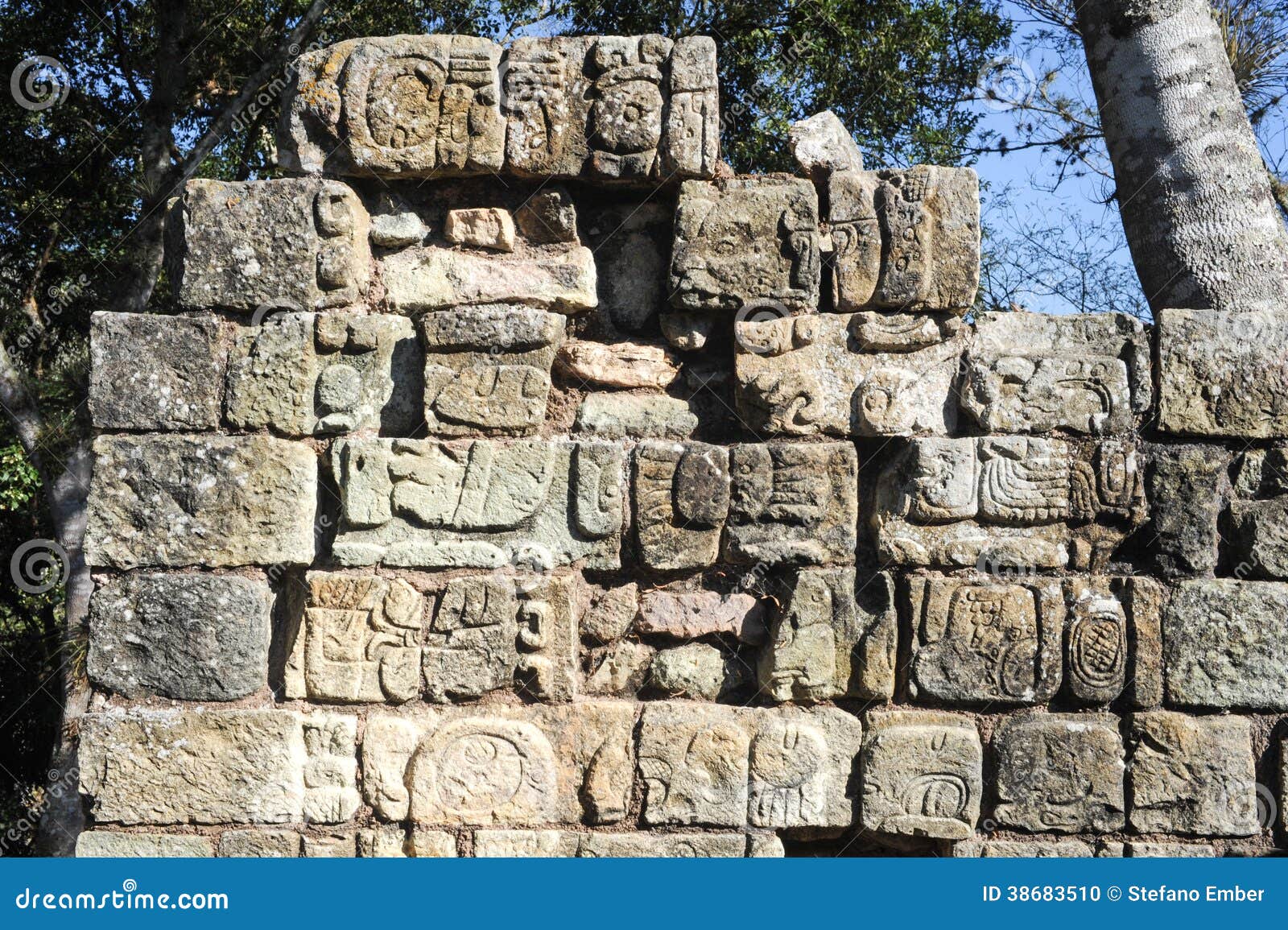 The Mayan ruins of Copan stock photo. Image of historical - 38683510