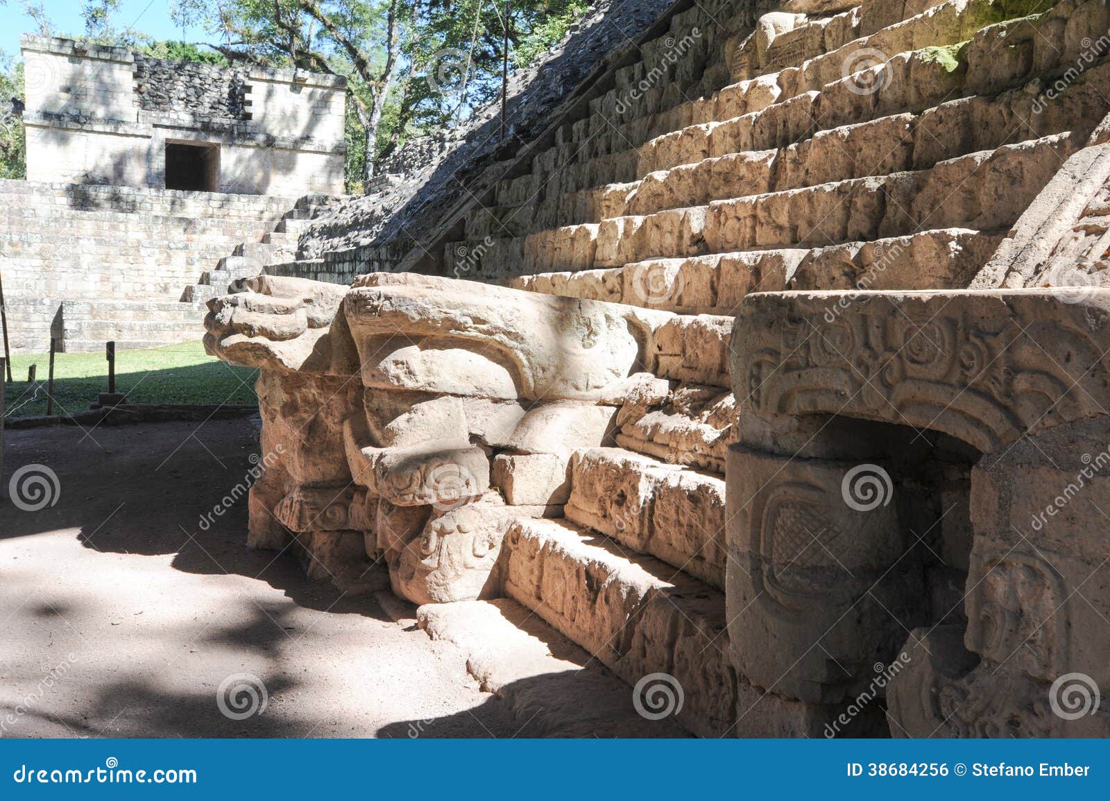 The Mayan ruins of Copan stock photo. Image of pray, copan - 38684256
