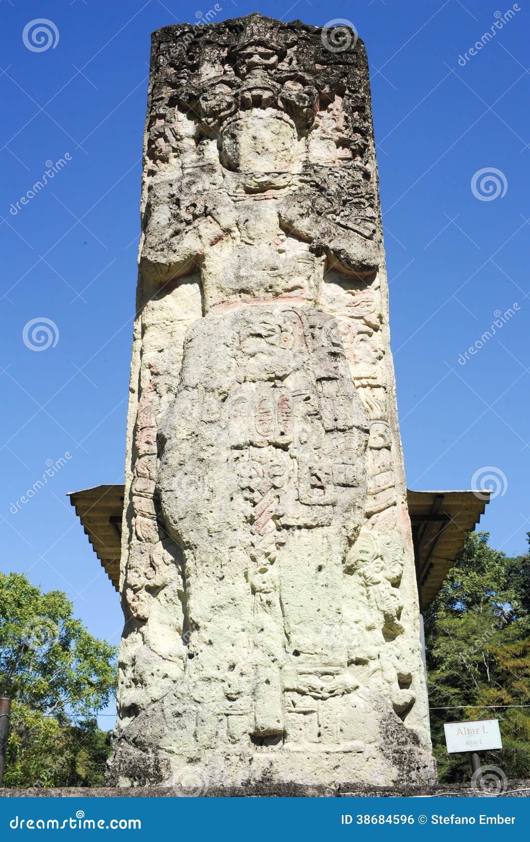 The Mayan ruins of Copan stock photo. Image of exterior - 38684596