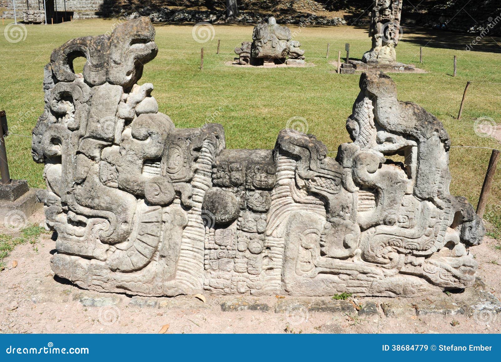 The Mayan ruins of Copan stock image. Image of building - 38684779