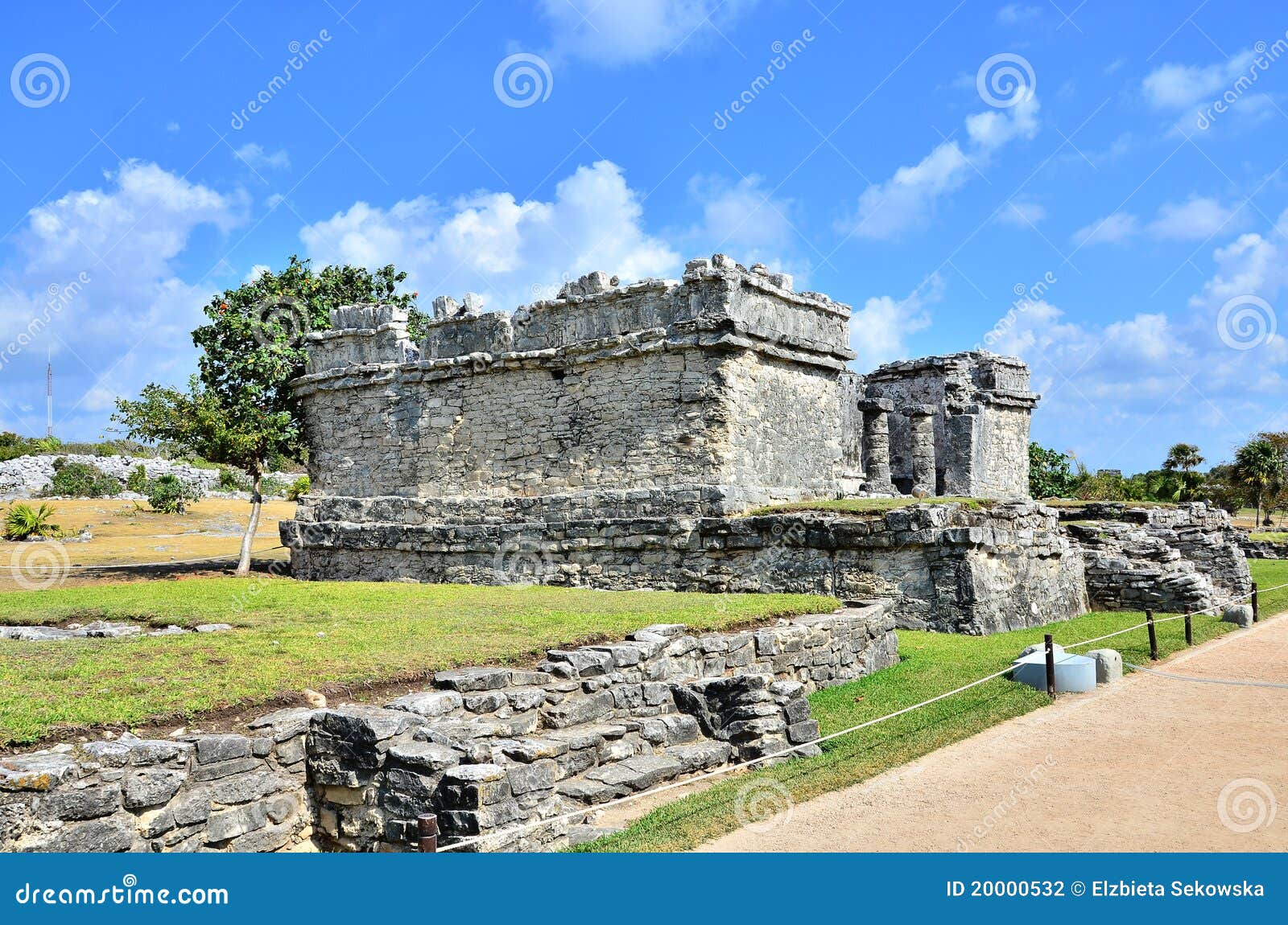 Mayan ruins - Tulum stock photo. Image of ancient, stone - 20000532