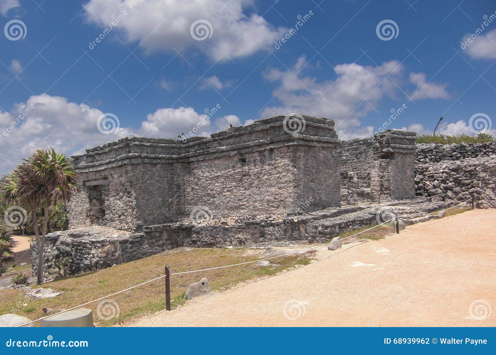 Mayan Ruins at Tulum Mexico Stock Photo - Image of monument, wall: 68939962