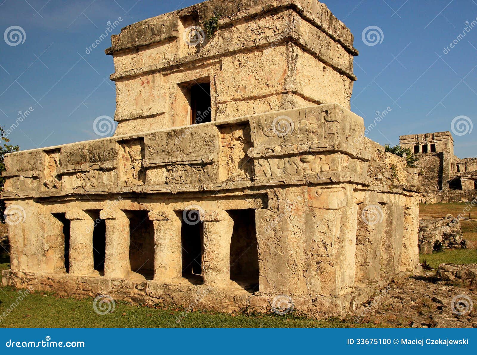 Mayan Ruins in Tulum, Mexico Stock Photo - Image of ancient, maya: 33675100