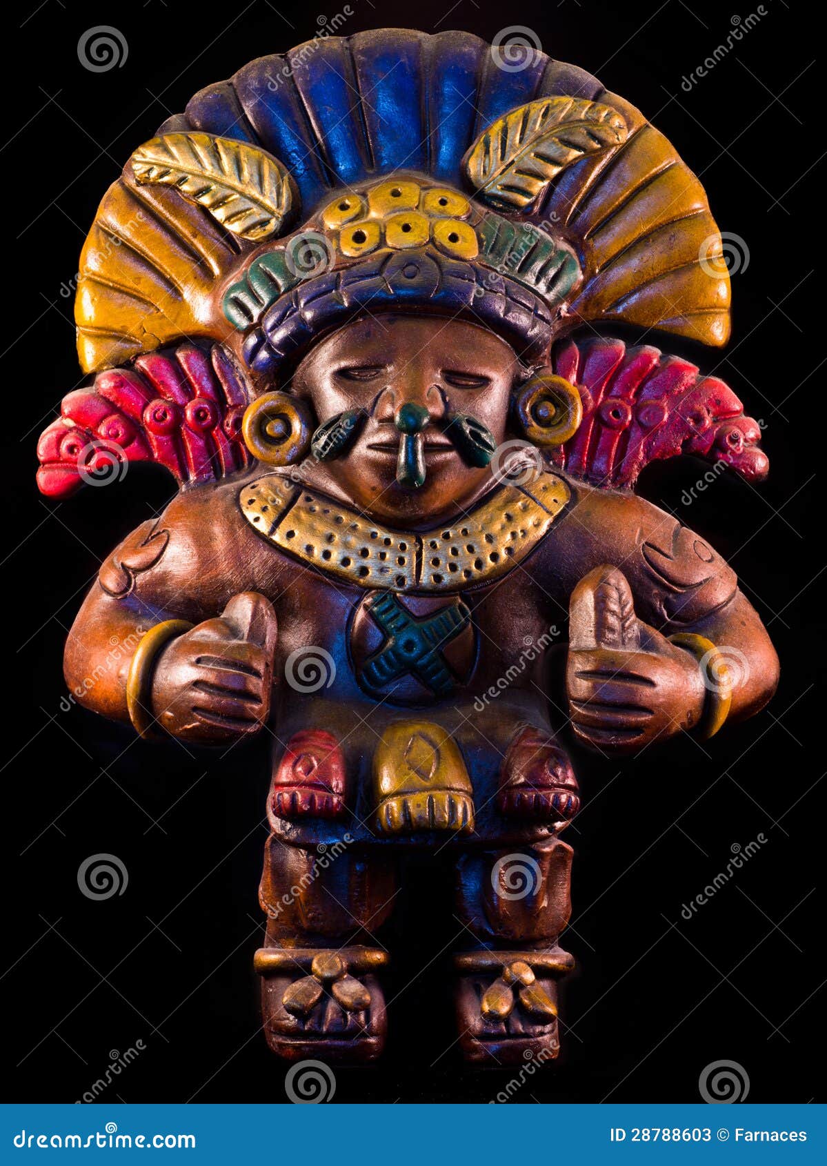 Mayan sculpture stock image. Image of gold, macro, mexico - 28788603