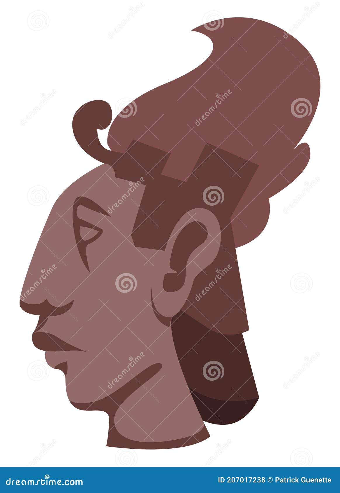 Mayan Sculpture, Illustration, Vector Stock Vector - Illustration of ...