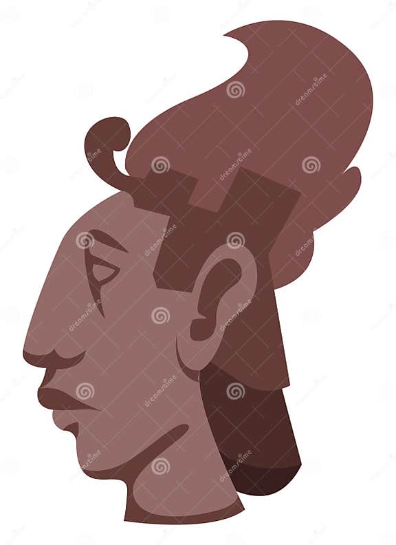 Mayan Sculpture, Illustration, Vector Stock Vector - Illustration of ...