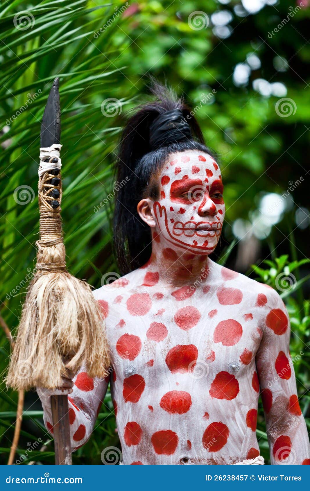 Mayan Shaman in the Xcaret Show in Mexico Editorial Photography - Image ...
