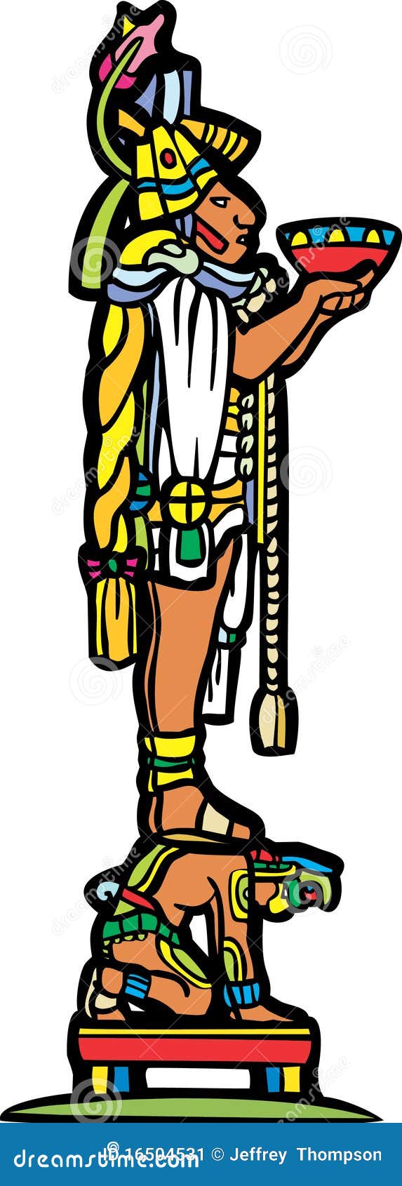 Mayan and Slave stock vector. Illustration of aztec, yucatan - 16504531