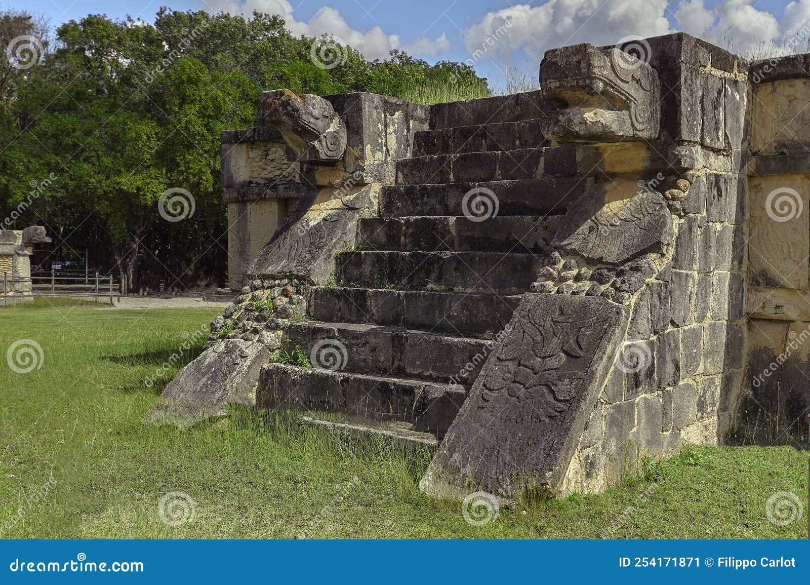Mayan Staircase, Great Calakmul Pyramid, Amazing Architecture Ruins ...