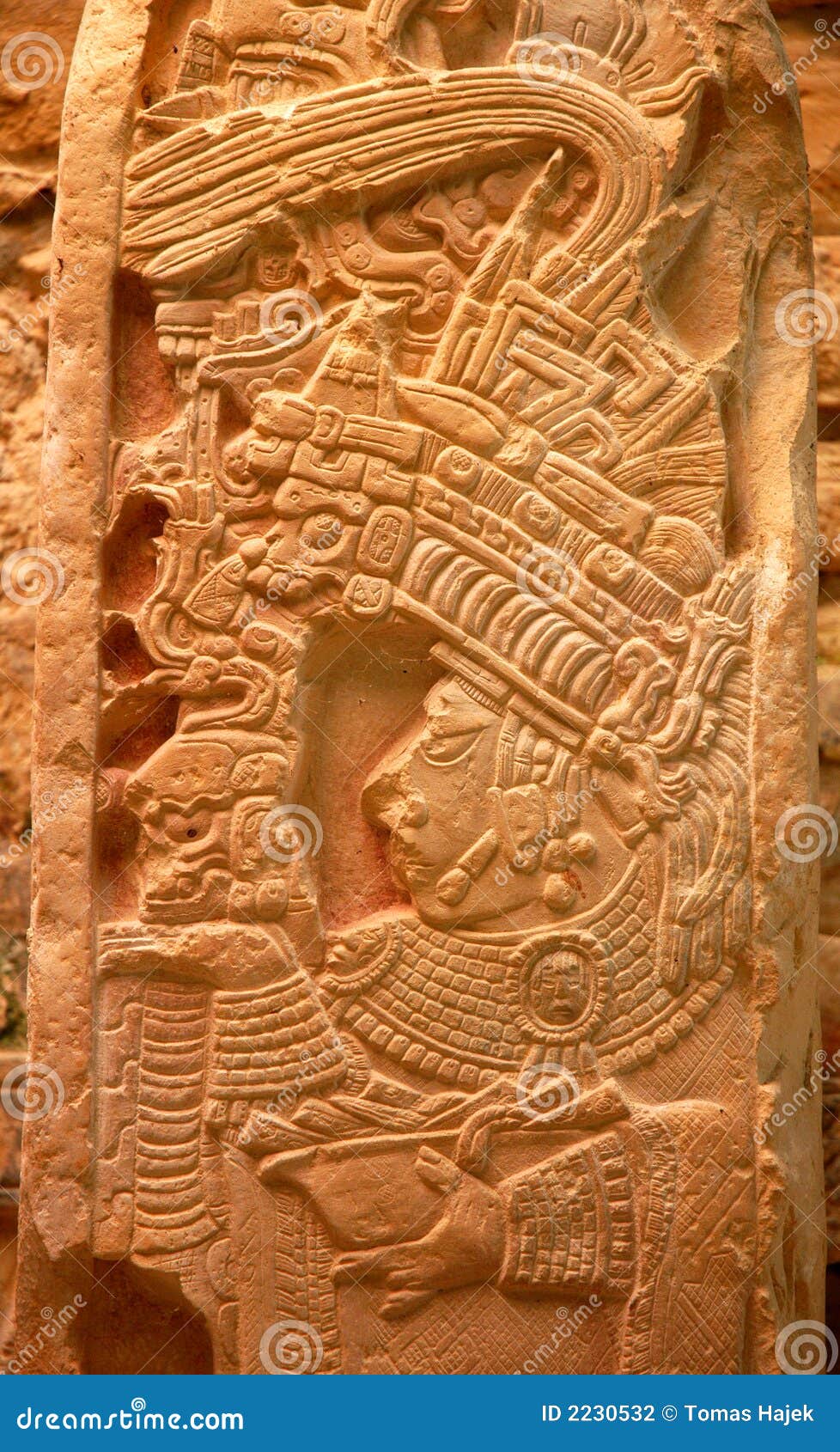 Mayan stele stock photo. Image of hieroglyphs, granite - 2230532
