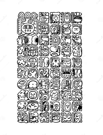Mayan symbols stock vector. Illustration of marble, conceptual - 3145561