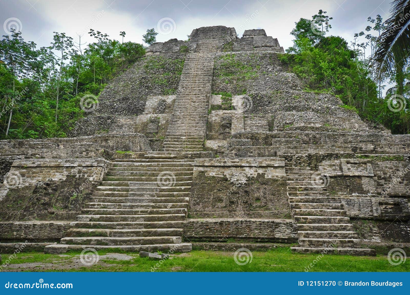 Mayan Temple stock photo. Image of central, destination - 12151270