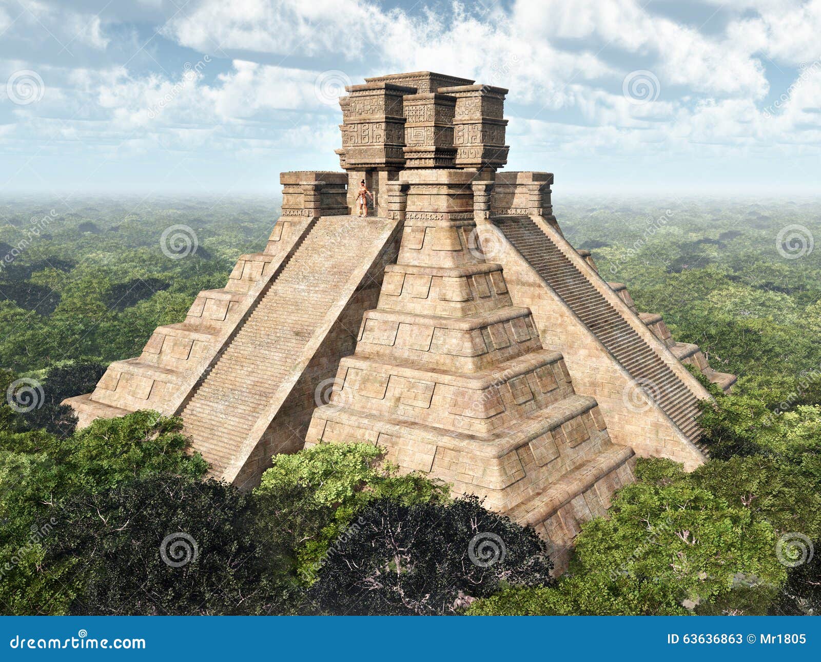 Mayan Temple Exploration Chronicles Generated By AI Stock Image ...