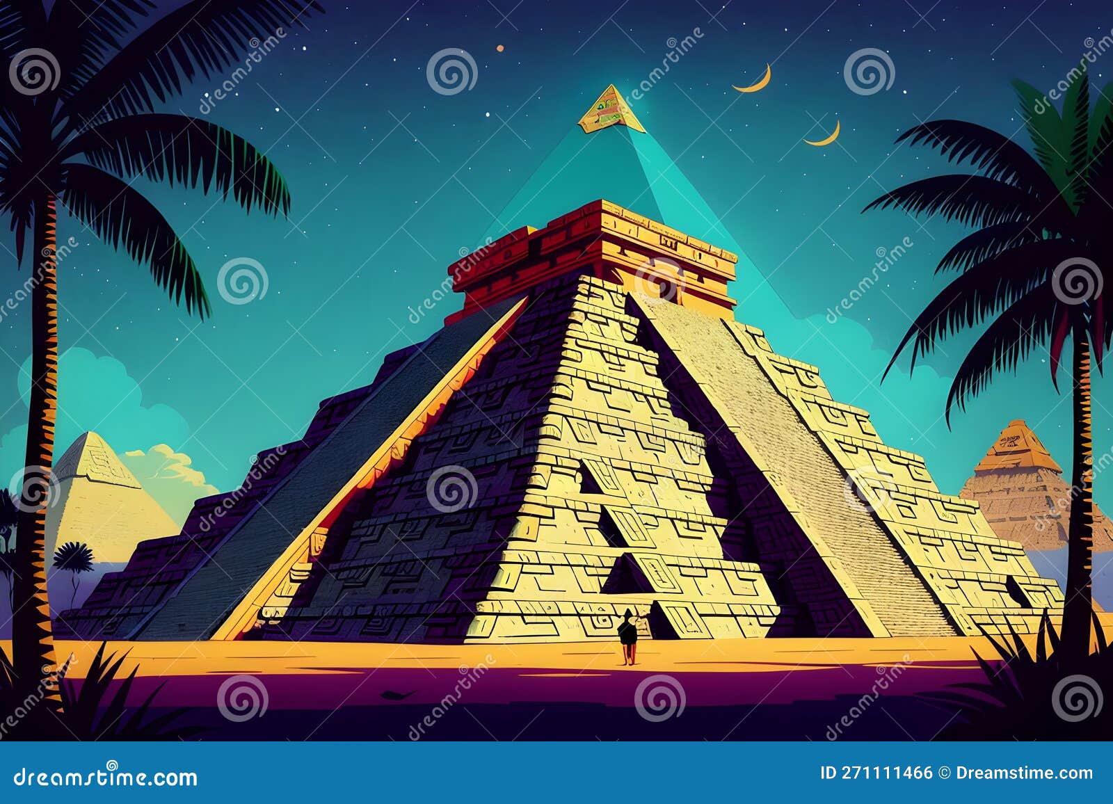 Mayan Temple Historic Ancient Famous Pyramid Generative Ai Illustration ... Mayan Temple Historic Ancient Famous Pyramid Generative Ai Illustration ...