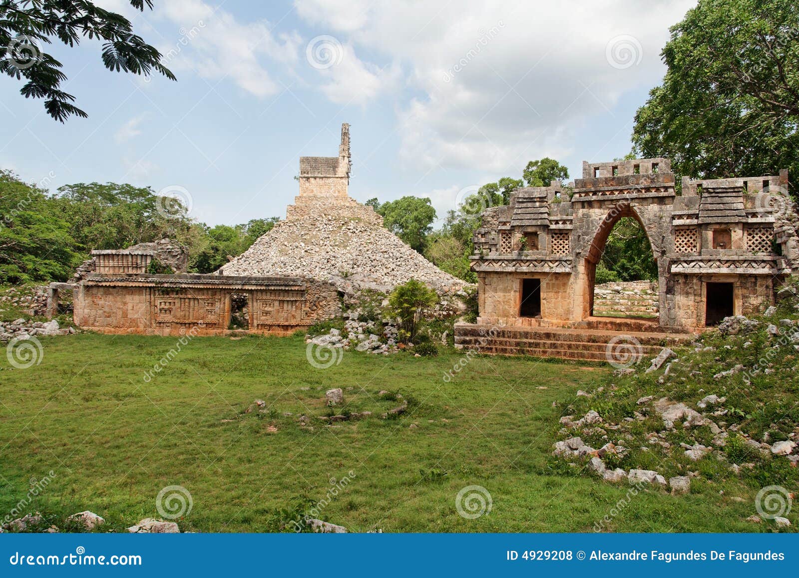 Mayan Temple in Labna Yucatan Mexico Stock Photo - Image of yucatan ...