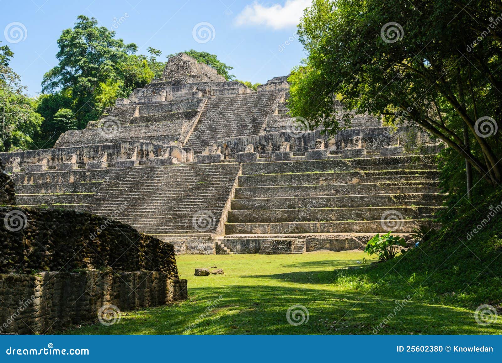 Mayan temple ruins Belize stock photo. Image of rainforest - 25602380
