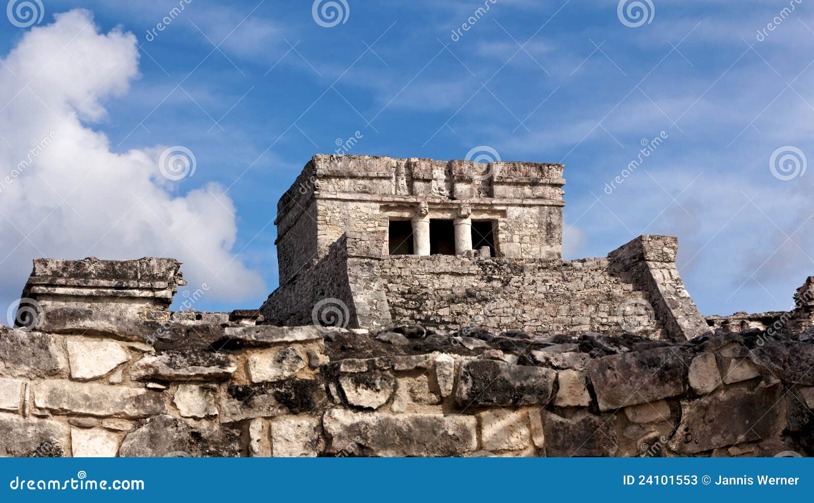 Mayan Temple at Tulum stock image. Image of historic - 24101553