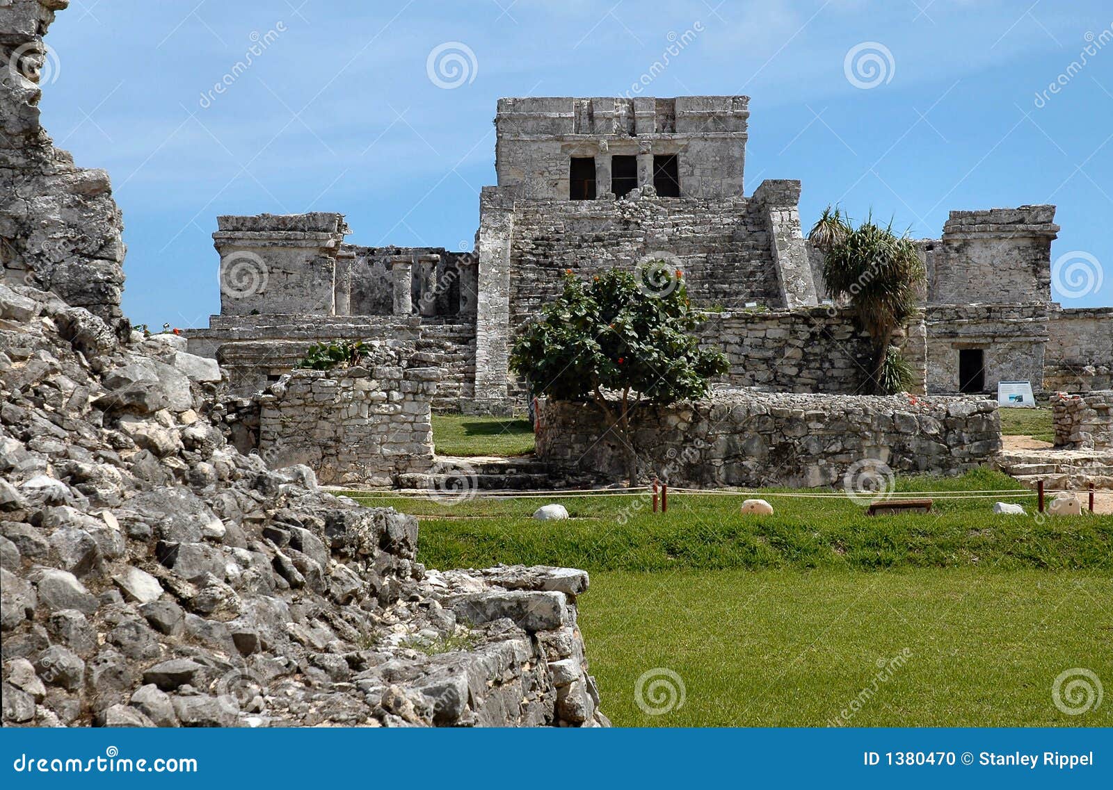 Mayan Temple in Tulum, Mexico Stock Photo - Image of history, vacation ...