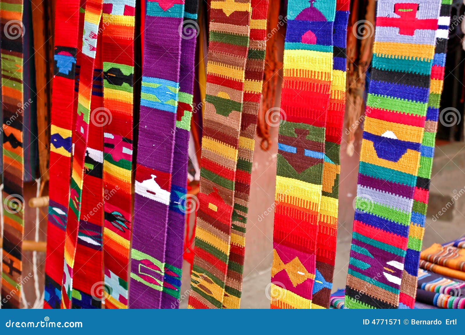 Mayan woven belts stock image. Image of hanging, close - 4771571