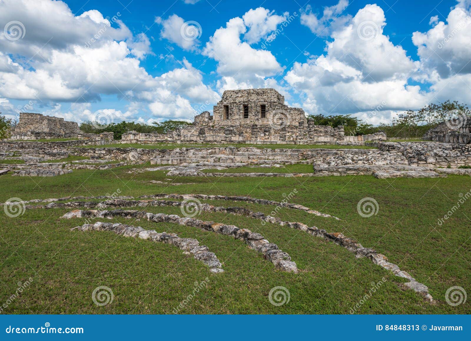 Mayapan Ancient Ruins, Yucatan, Mexico Stock Image - Image of ancient ...