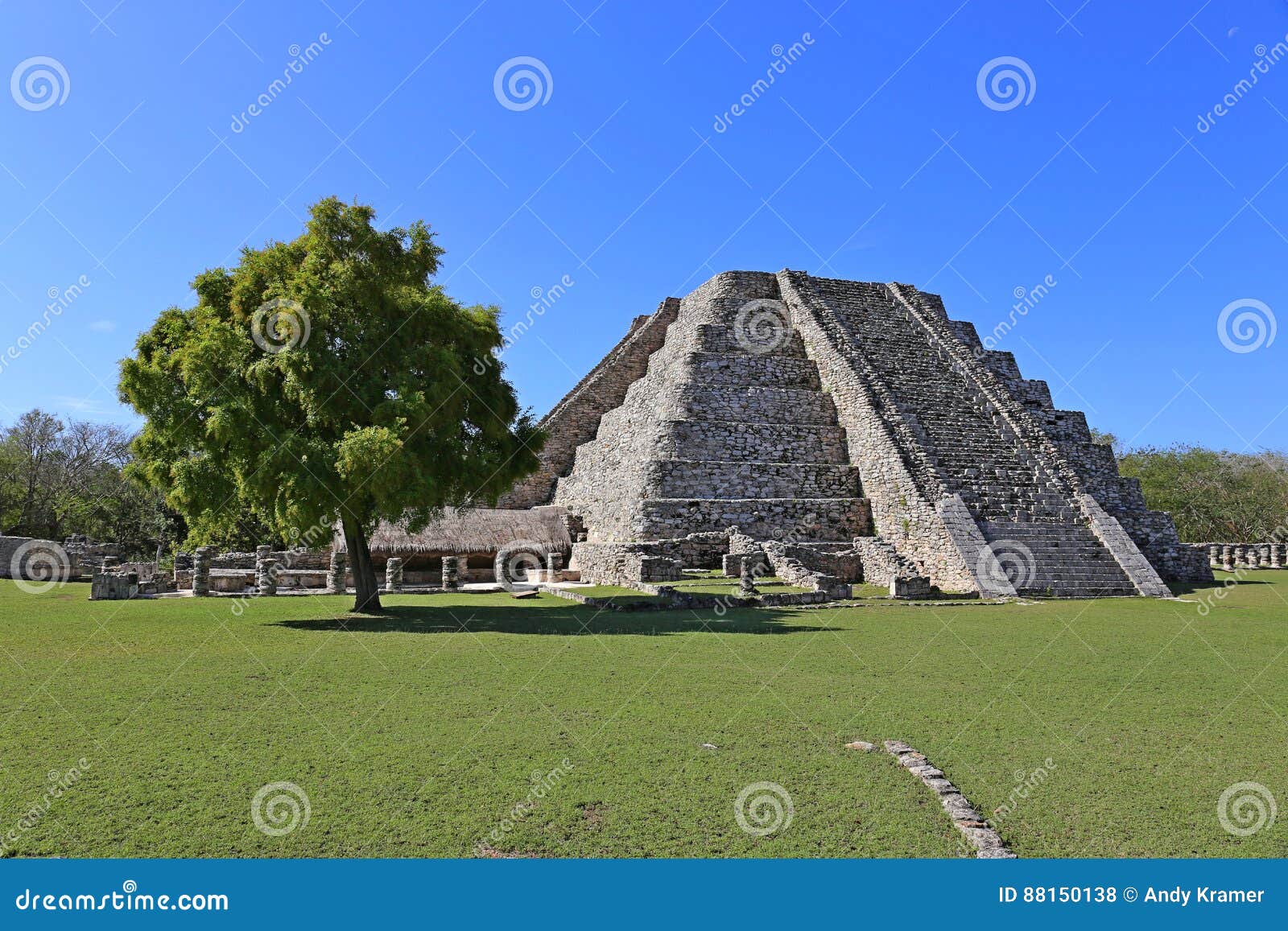 Mayapan Ancient Ruins, Yucatan, Mexico Stock Photo - Image of mayan ...