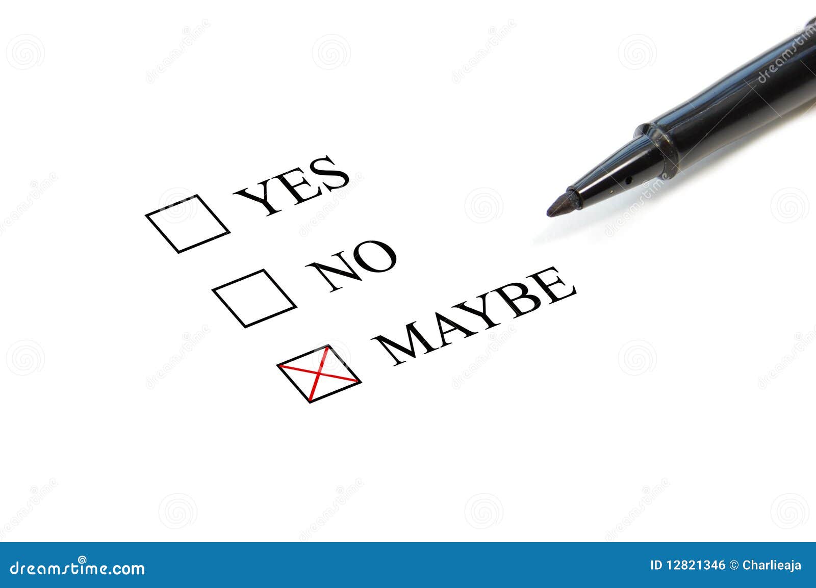 Maybe stock photo. Image of decision, proposition, form - 12821346