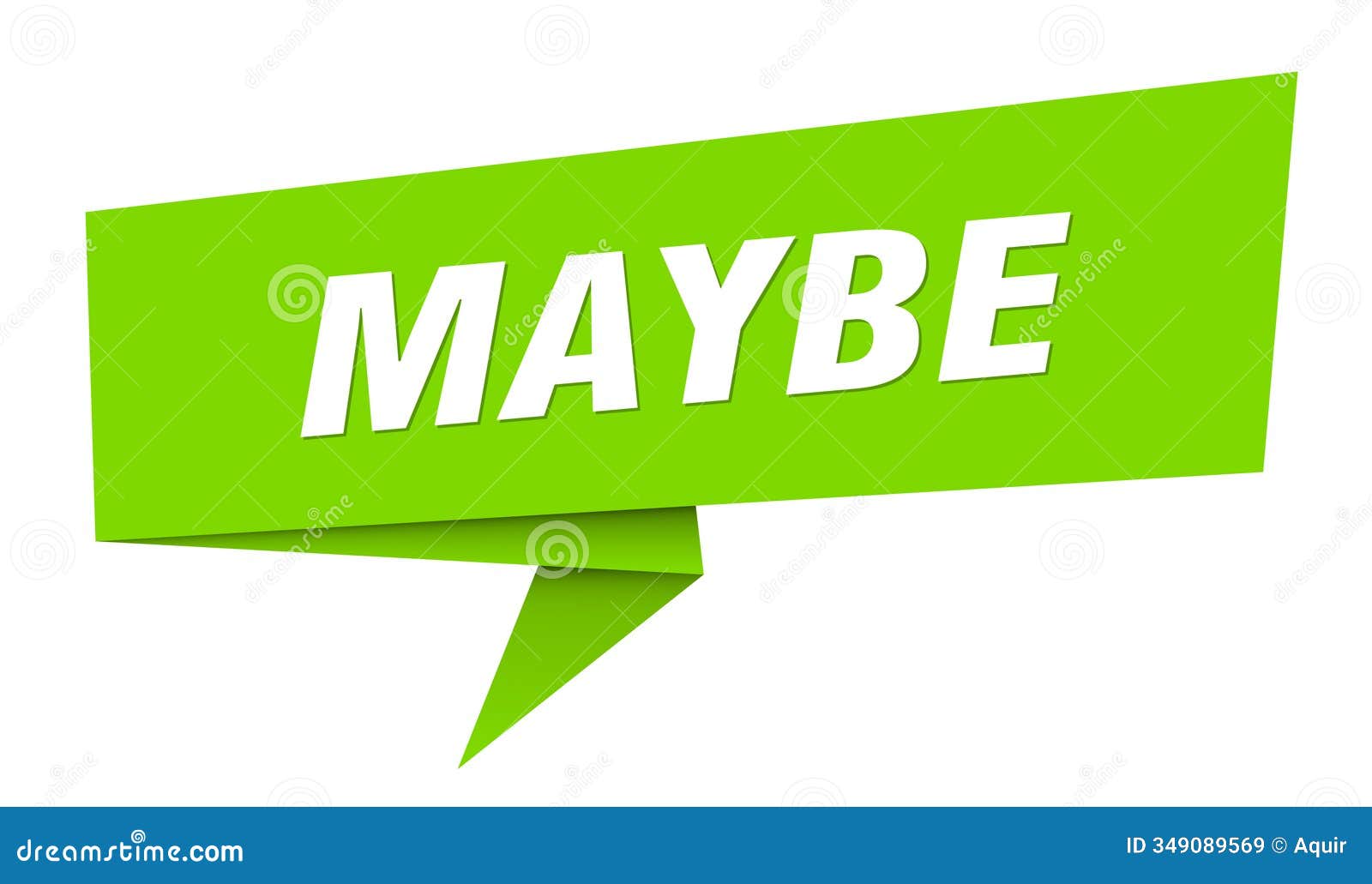 Maybe Banner. Maybe Speech Bubble, Label, Sticker, Sign Template Stock ...