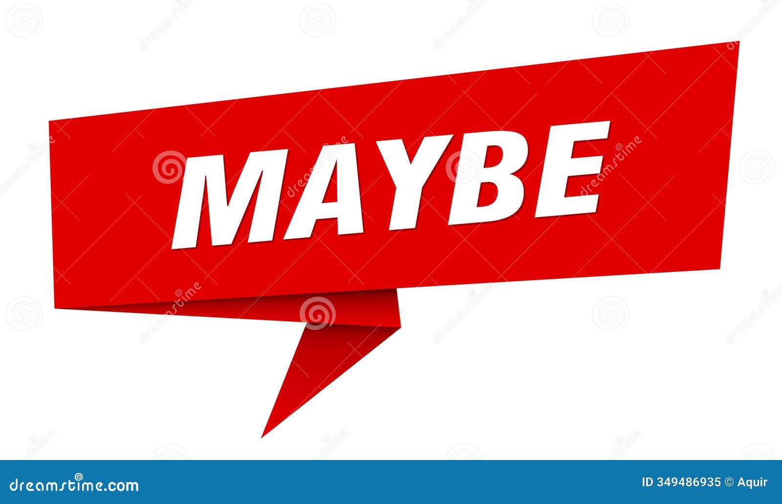 Maybe Banner. Maybe Speech Bubble, Label, Sticker, Sign Template Stock ...
