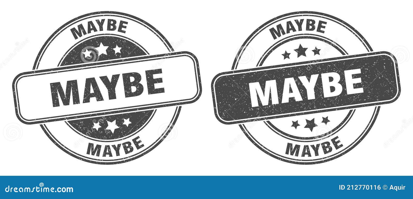 Maybe Stamp. Maybe Label. Round Grunge Sign Stock Vector - Illustration ...