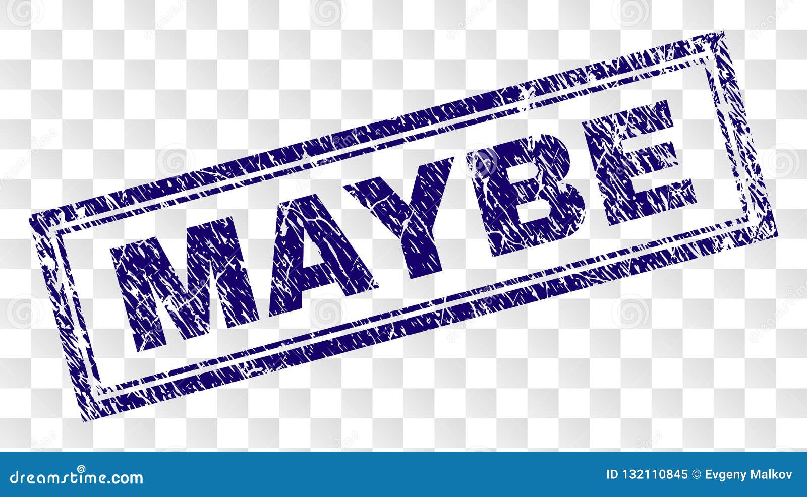 Grunge MAYBE Rectangle Stamp Stock Vector - Illustration of hopeful ...