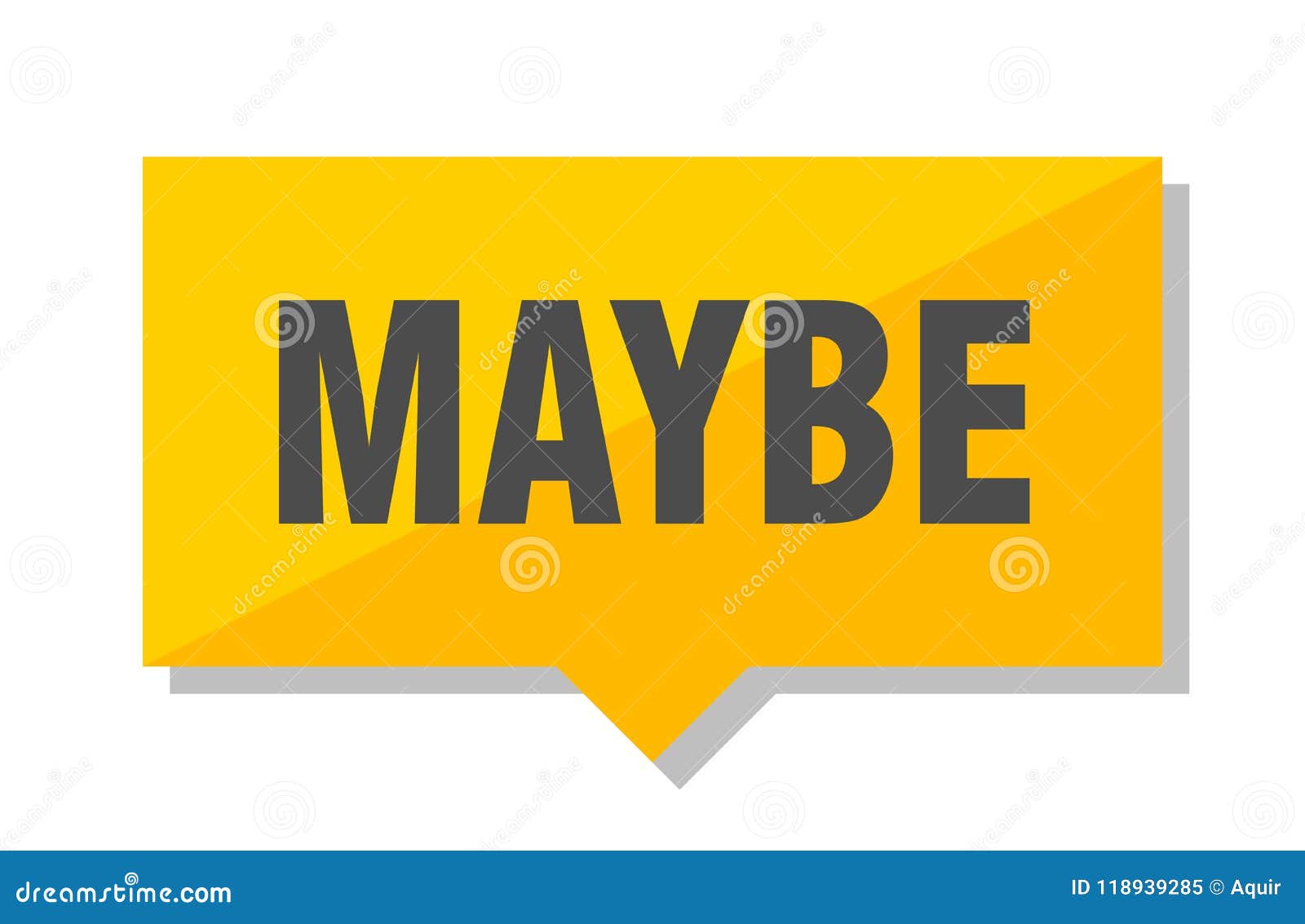 Maybe price tag stock vector. Illustration of sticker - 118939285