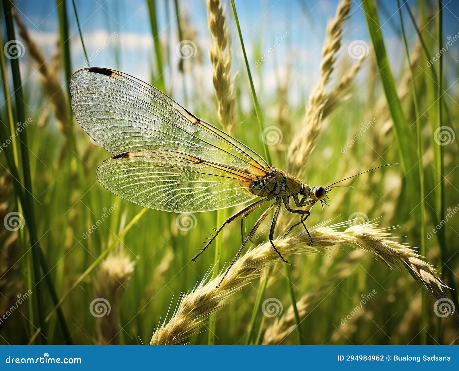 Green Mayfly Insect Vector Illustration Transparent Background ...