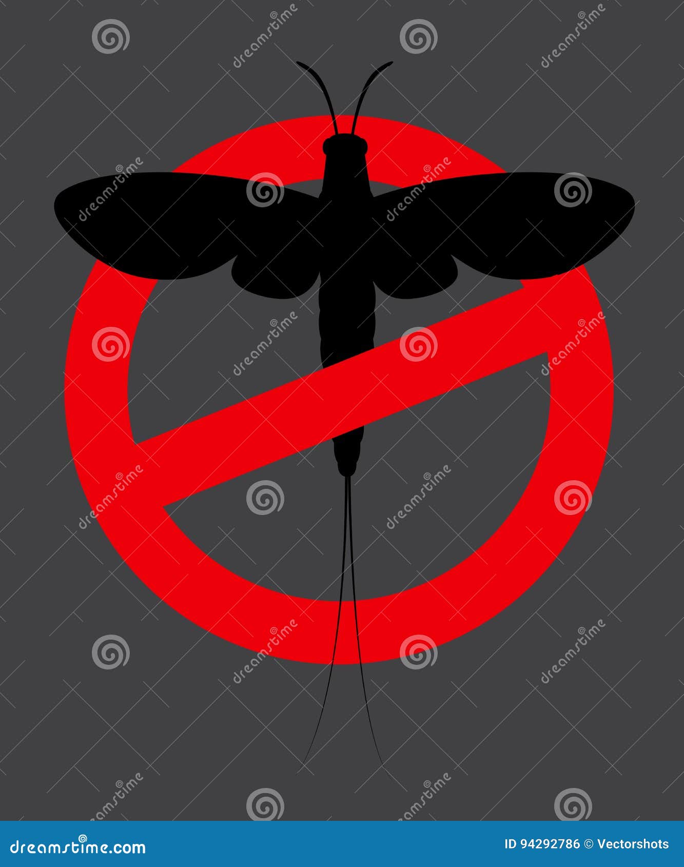 Mayfly Insect Prohibited Vector Sign Stock Vector - Illustration of ...