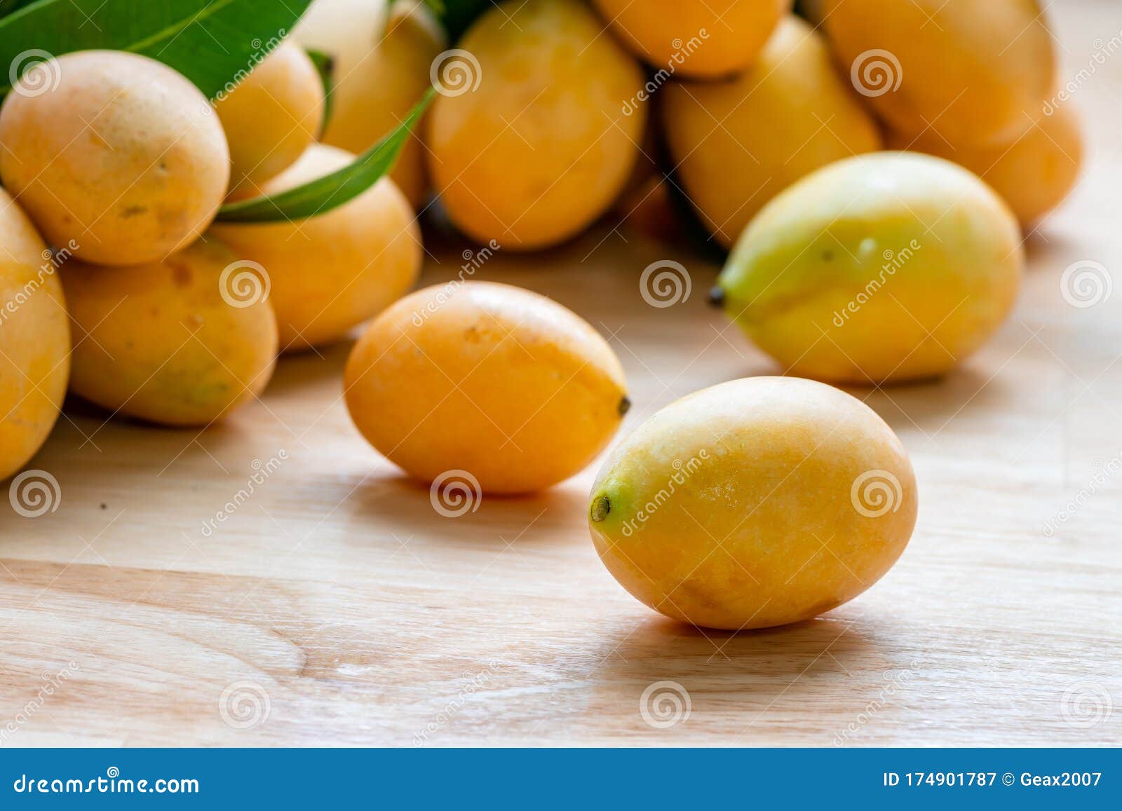 Mayongchid, Maprang Marian Plum, Plum Mango or Plango Stock Image ...