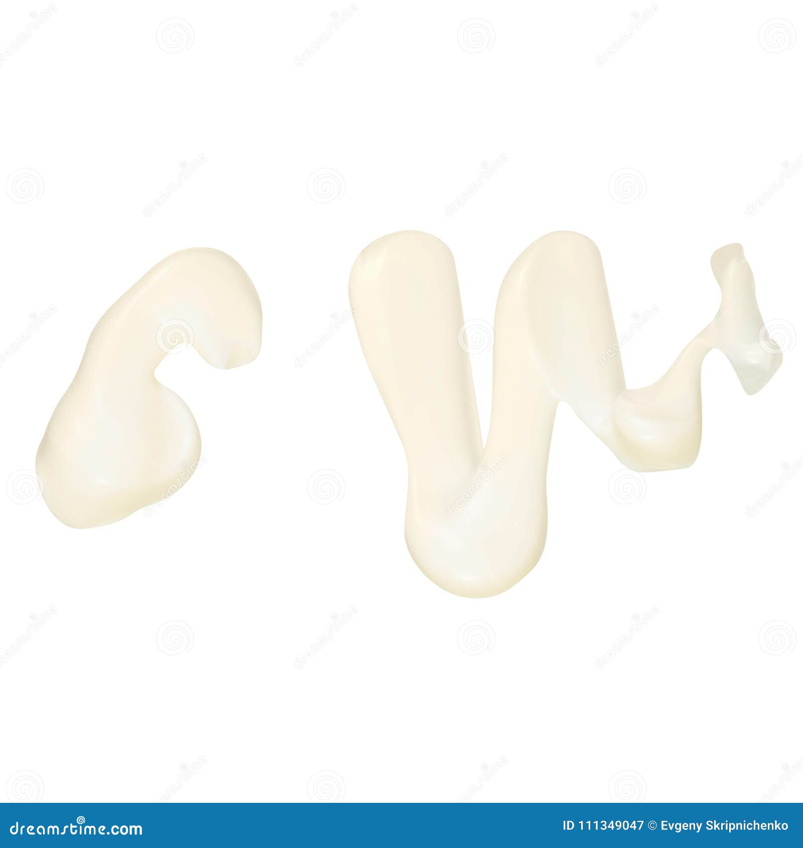 Mayonnaise drops top view stock image. Image of appetizer - 111349047