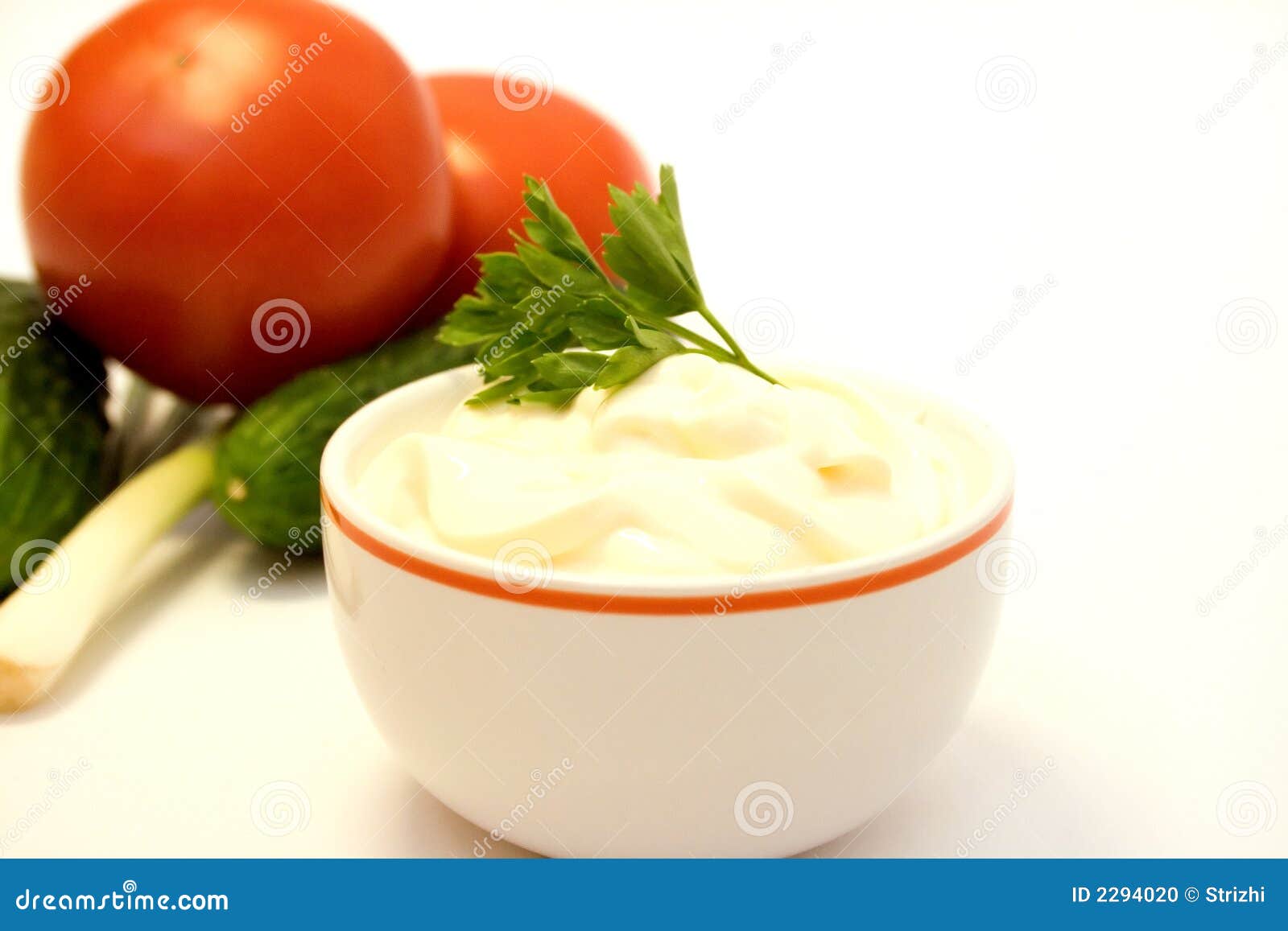 Mayonnaise and Fresh Vegetable Stock Photo - Image of full, sauce: 2294020