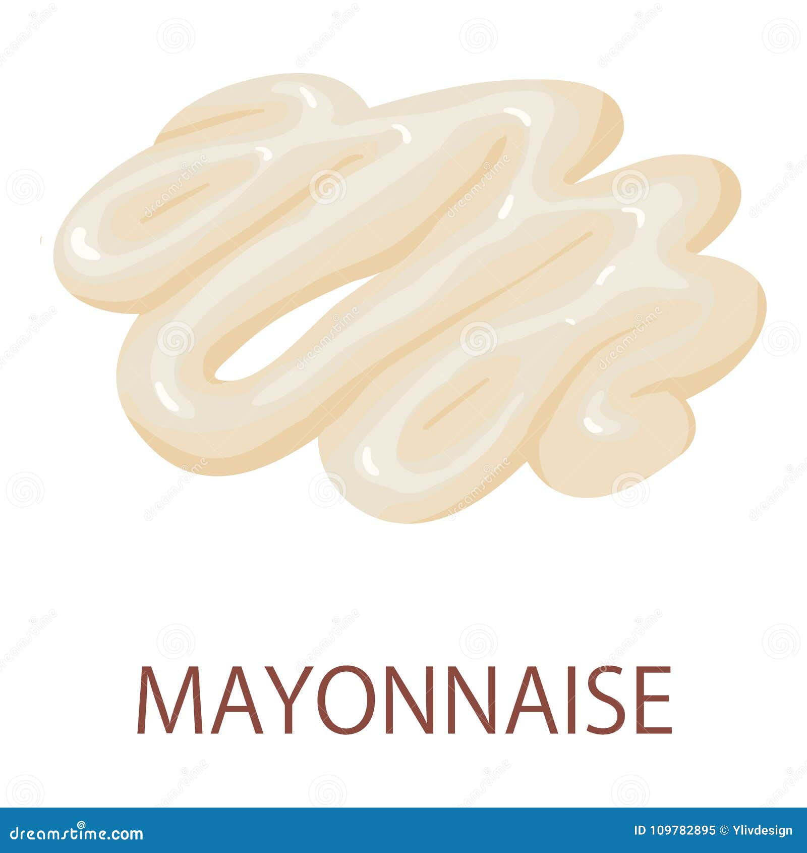 Mayonnaise Icon, Isometric Style Cartoon Vector | CartoonDealer.com ...