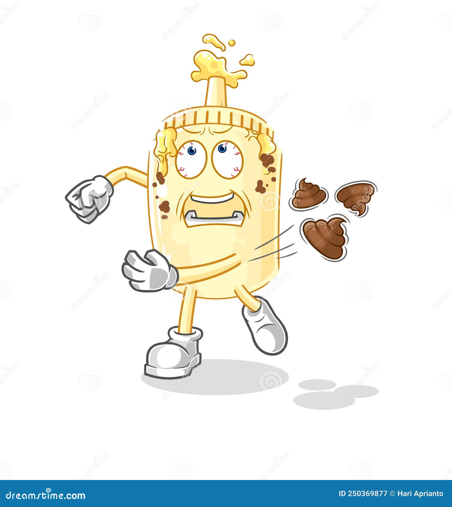 Mayonnaise Throwing Shit Vector Stock Vector - Illustration of ...