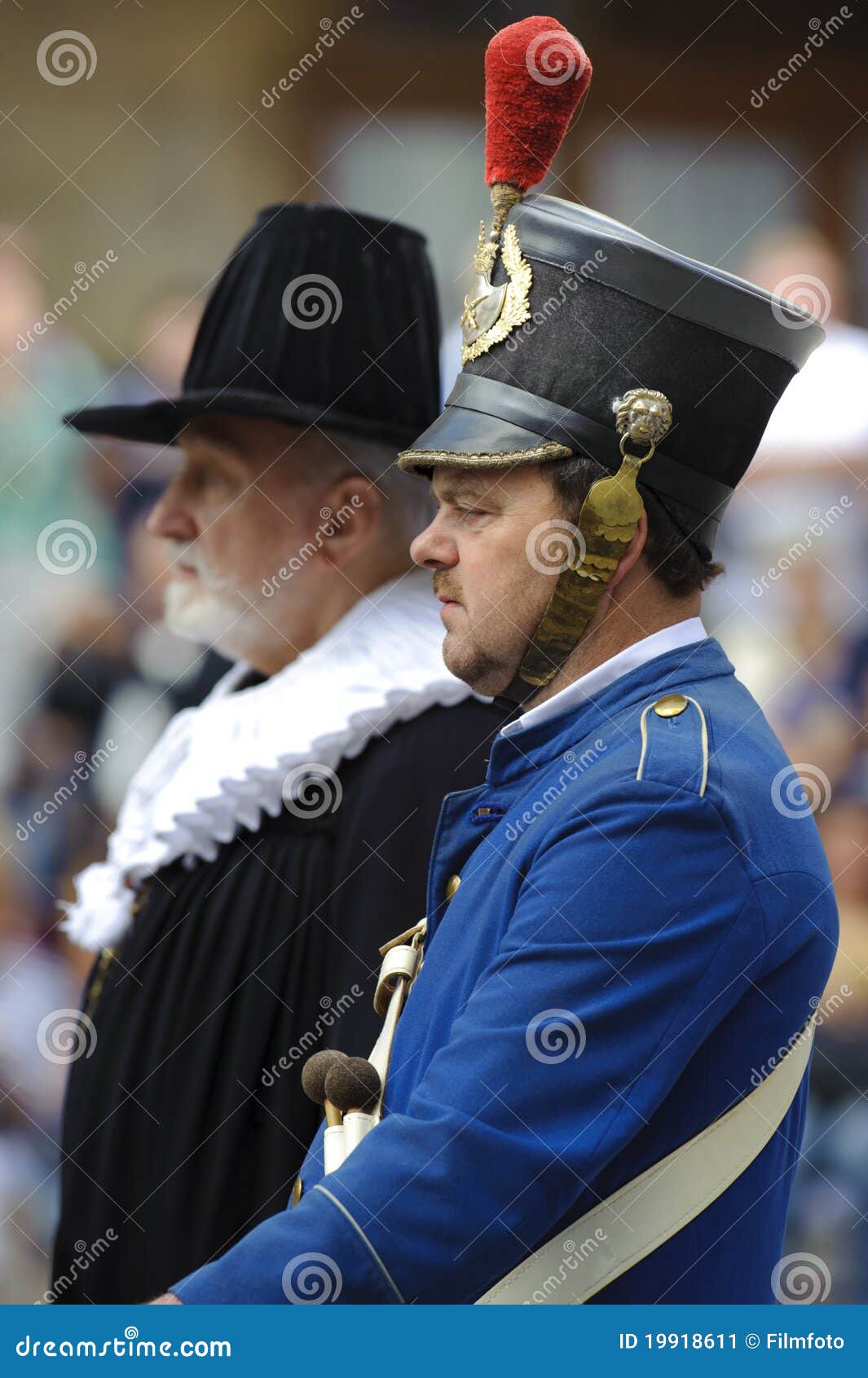 Mayor and Soldier in Historical Clothes Editorial Photo - Image of ...