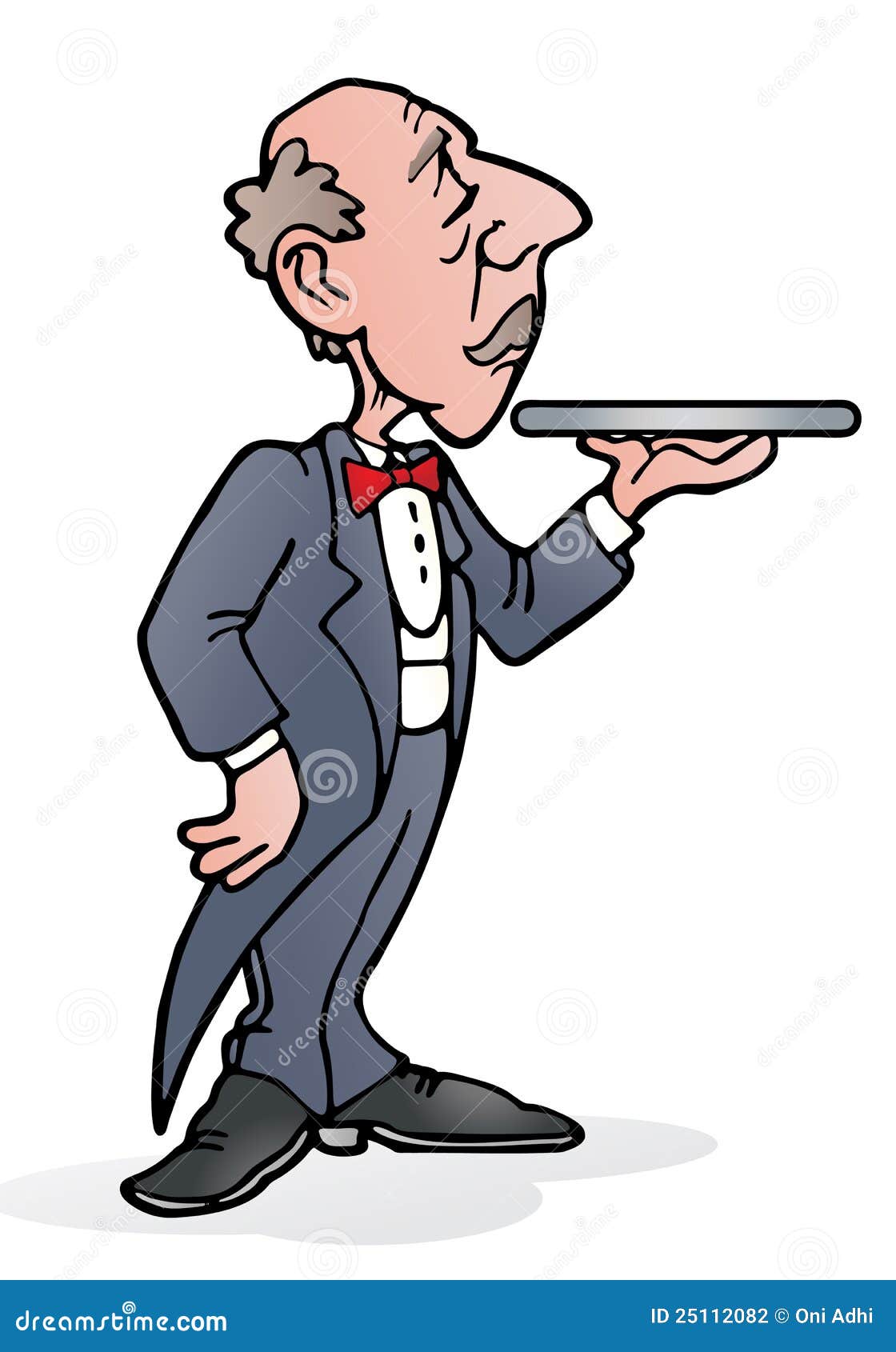 Mayordomo stock de ilustración. Ilustración de aprisa - 25112082