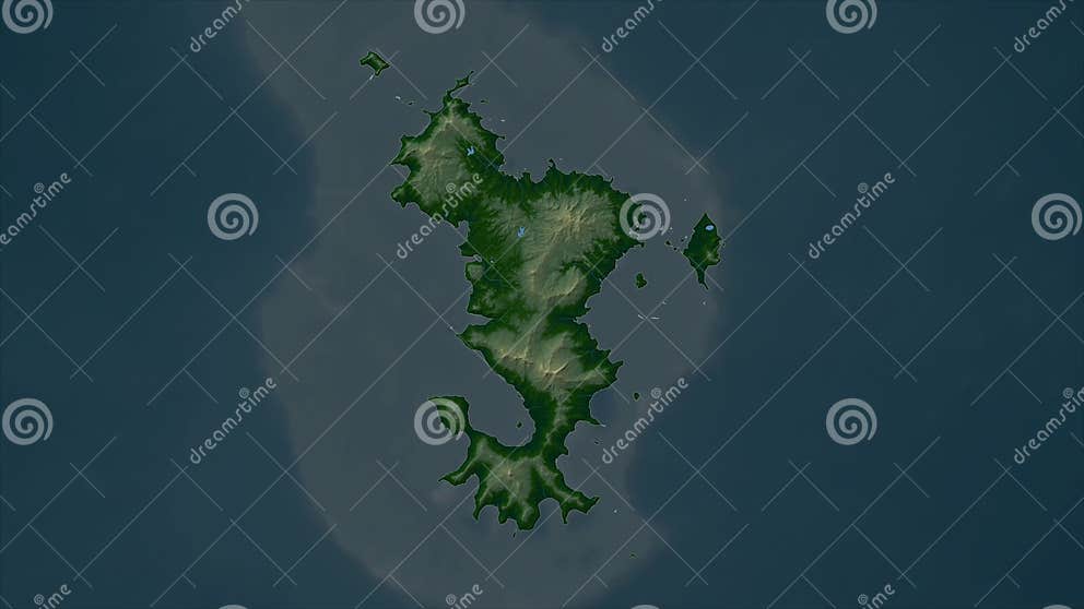 Mayotte Highlighted. Physical Stock Illustration - Illustration of ...