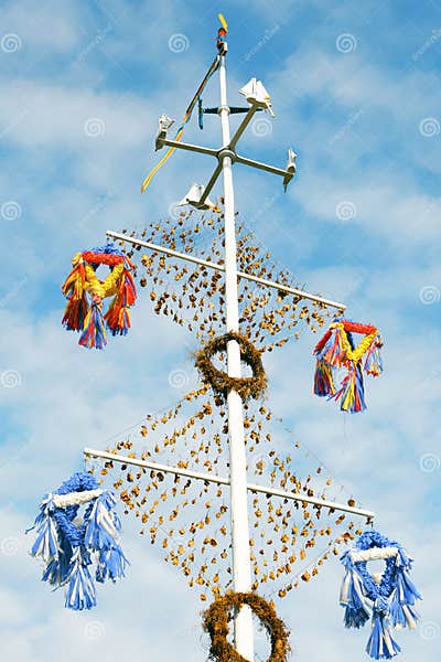 Maypole stock image. Image of symbol, tradition, countryside - 28971217