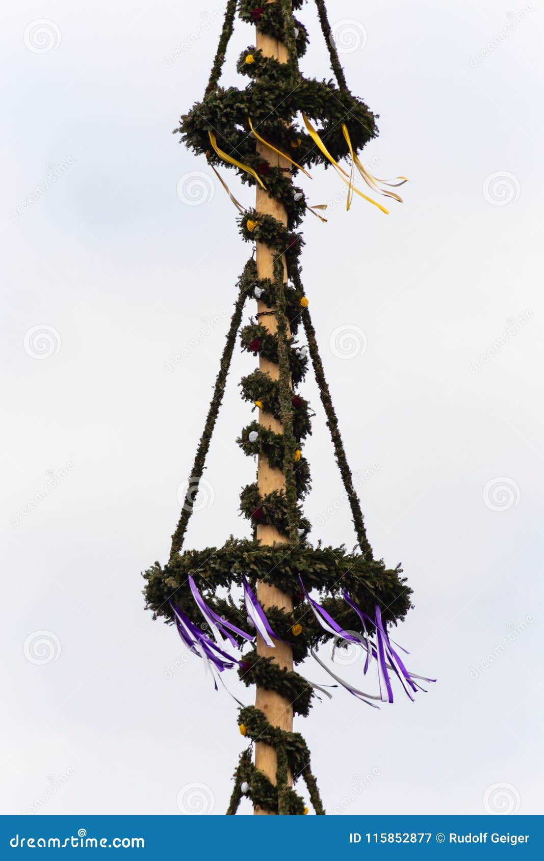 Maypole Dancing on a Sunny Holiday Stock Image - Image of white, high ...