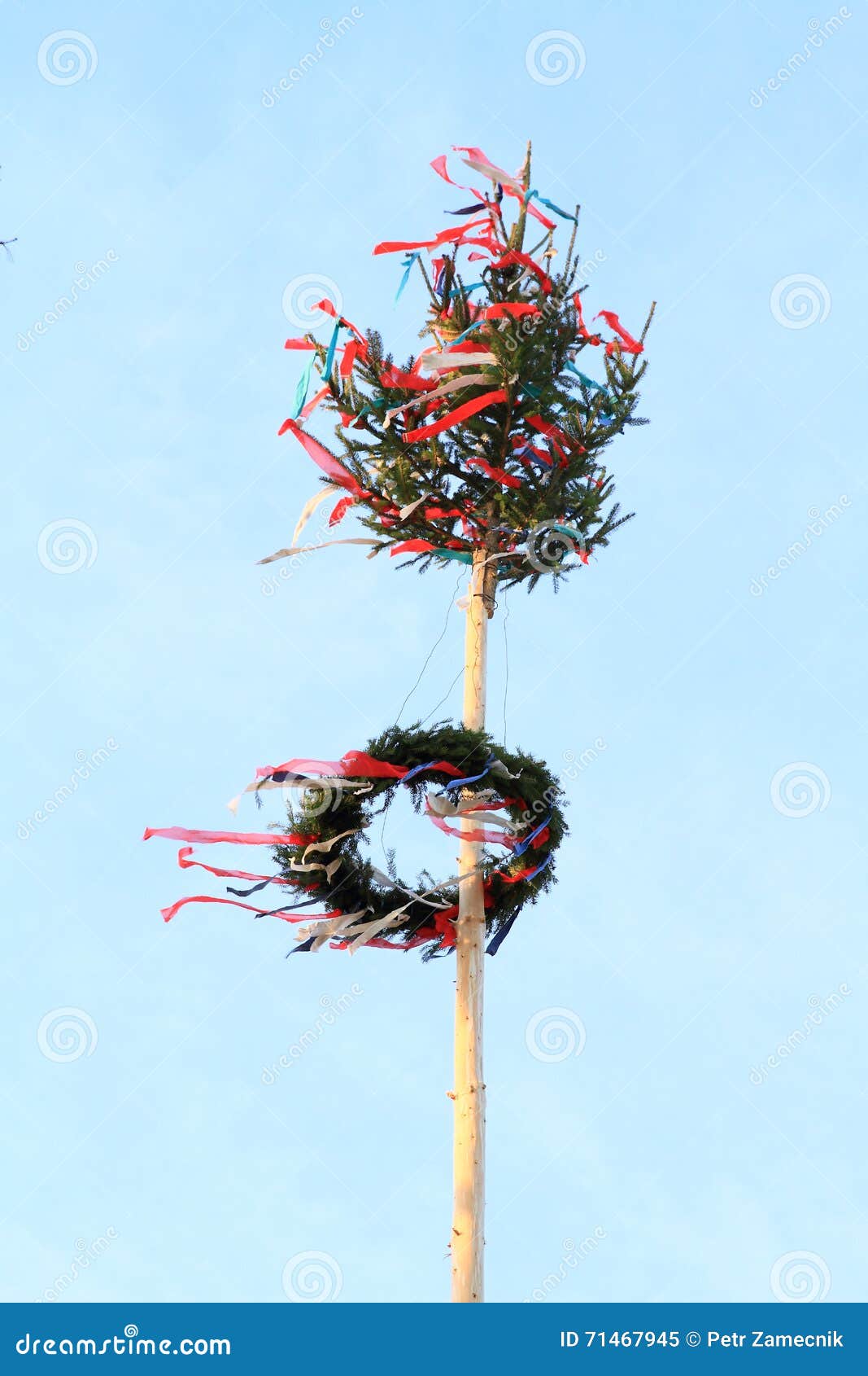 Maypole stock image. Image of wind, tradition, chaplet - 71467945