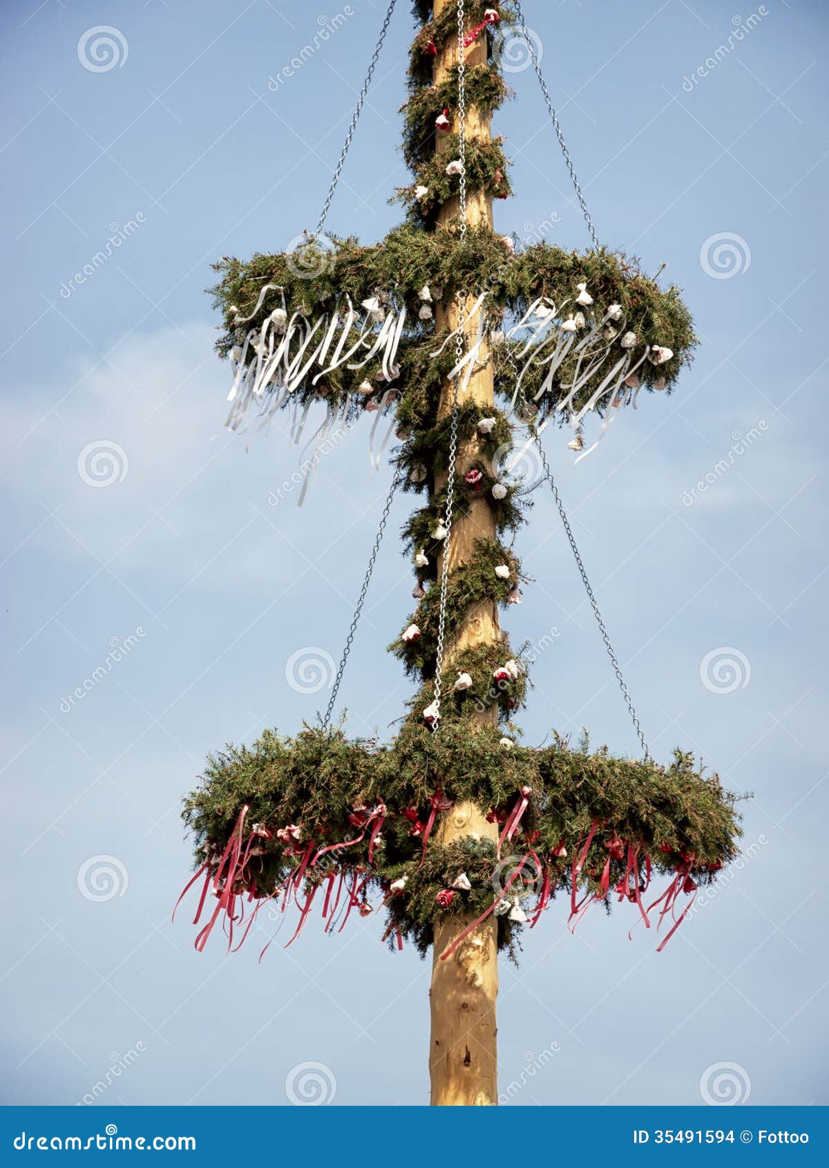 Maypole stock photo. Image of vertical, clear, traditional - 35491594