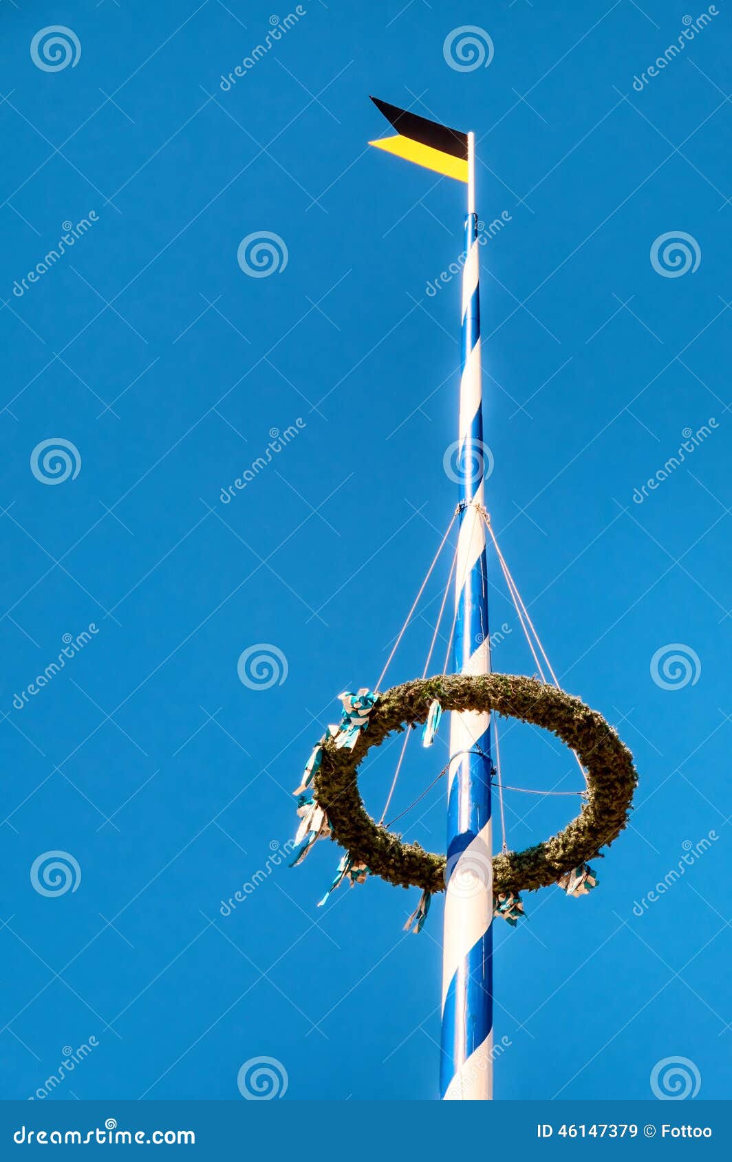 Maypole stock image. Image of austria, german, white - 46147379