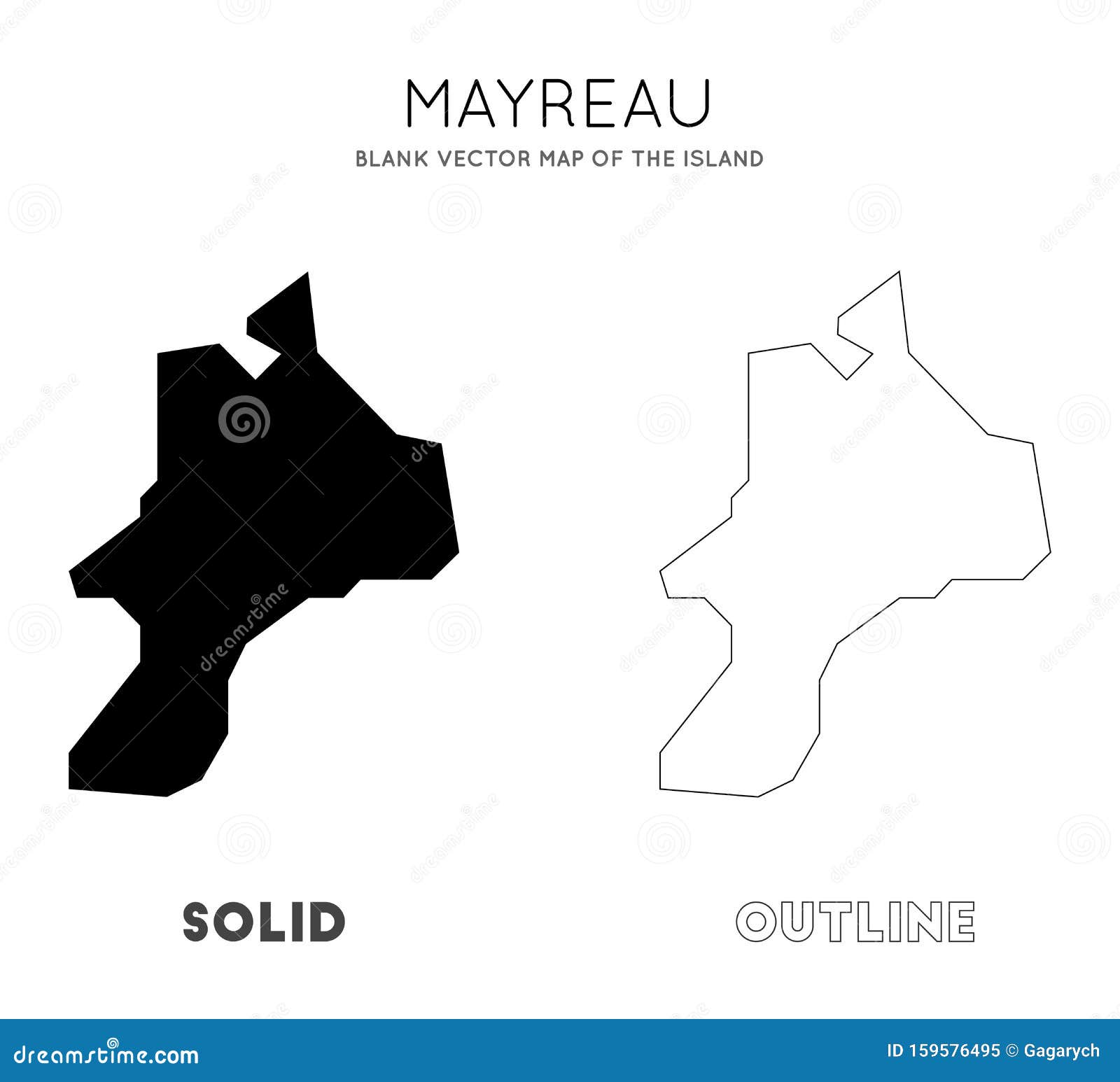 Mayreau map. stock vector. Illustration of land, discover - 159576495