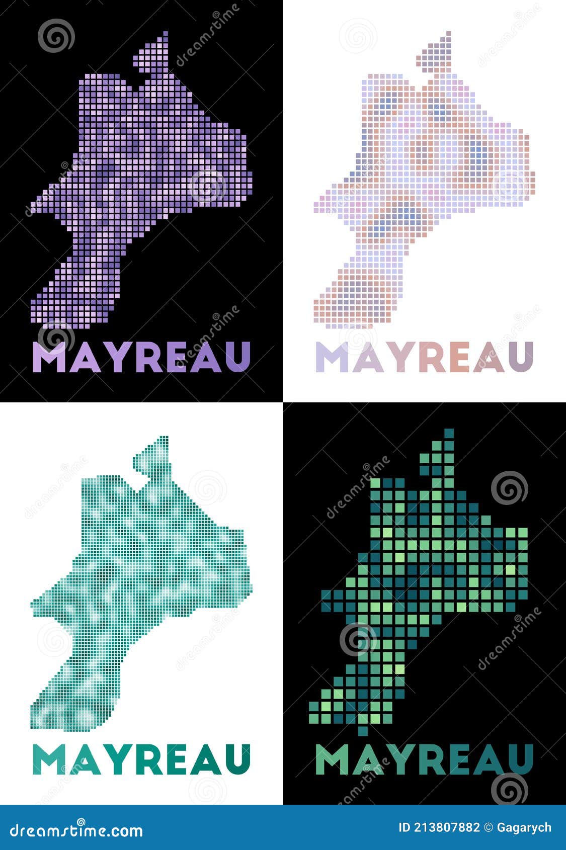 Mayreau map. stock vector. Illustration of pixel, gren - 213807882